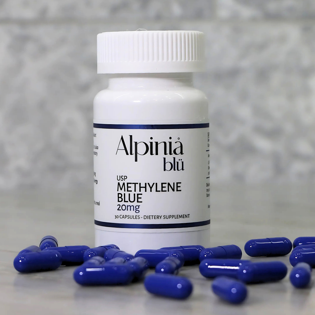High-Quality USP-Grade Methylene Blue Capsules 20mg – AlpiniåLabs